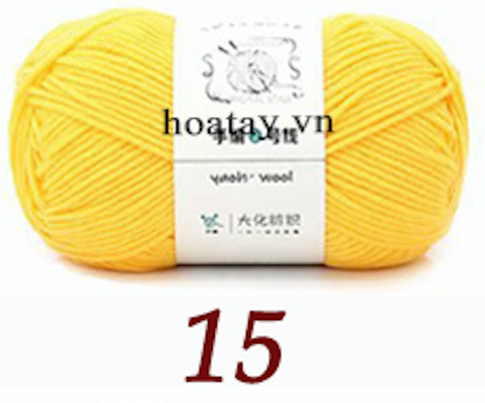 Len Yaoh Wool -Len đan móc khăn mũ Hoa Tay Handmade