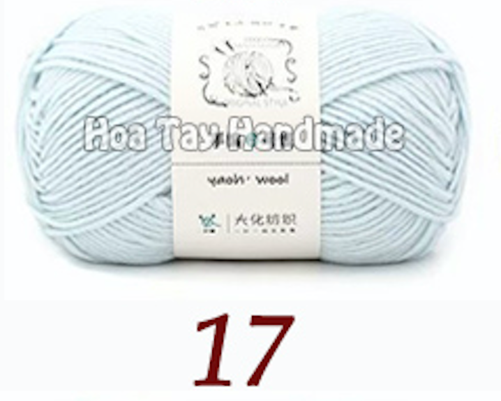 Len Yaoh Wool -Len đan móc khăn mũ Hoa Tay Handmade