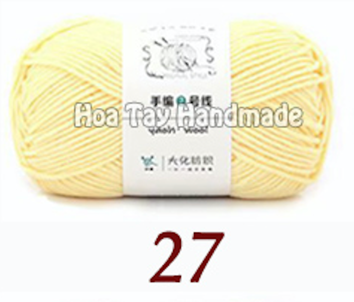 Len Yaoh Wool -Len đan móc khăn mũ Hoa Tay Handmade