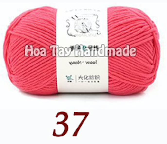 Len Yaoh Wool -Len đan móc khăn mũ Hoa Tay Handmade