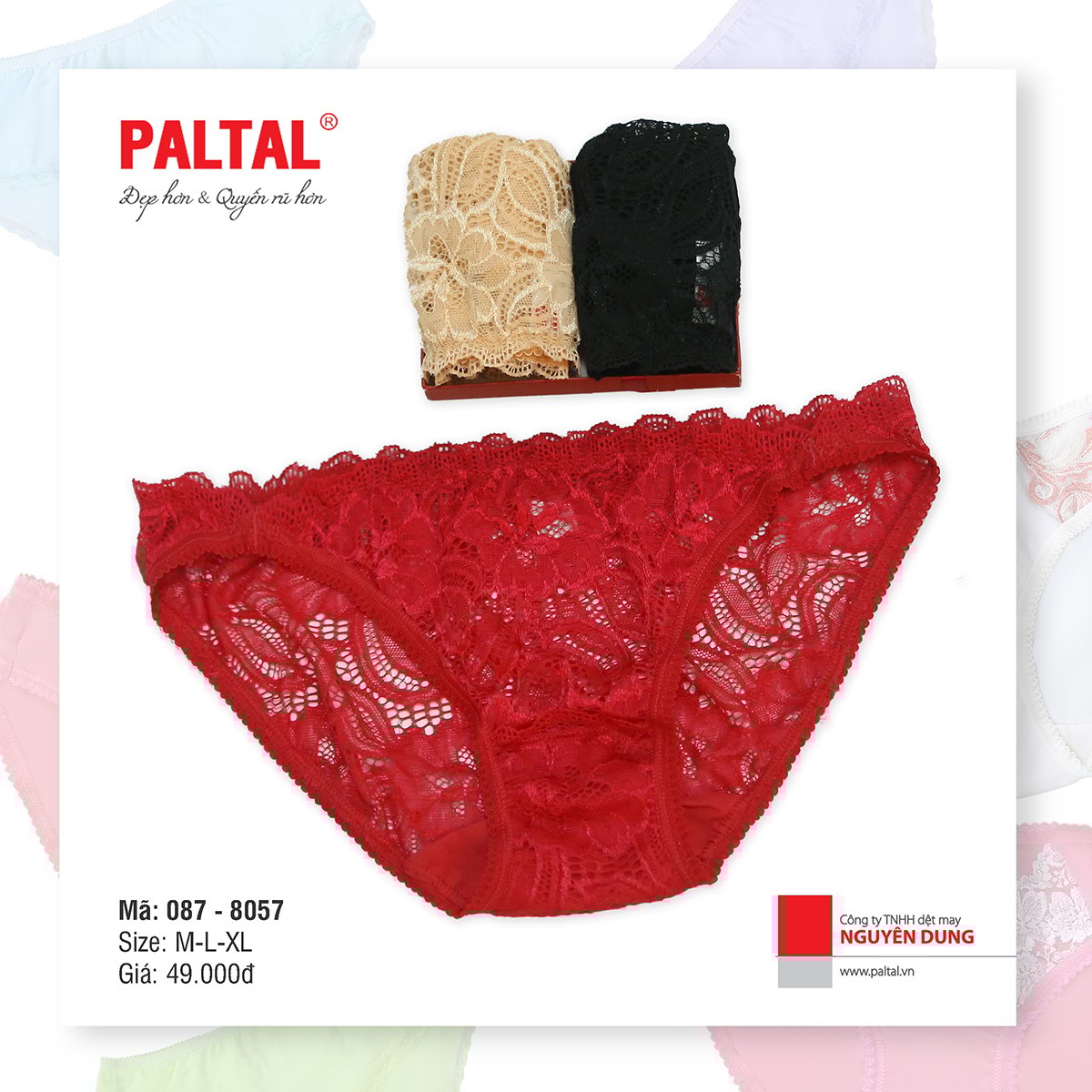 Combo quần lót mua 10 tặng 5 & free ship ql 087p 8057