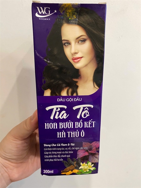 Dầu gội đầu Tía tô Hoa bưởi Bồ kết Hà Thủ Ô - Hộp 300ml – Thế giới hàng tốt