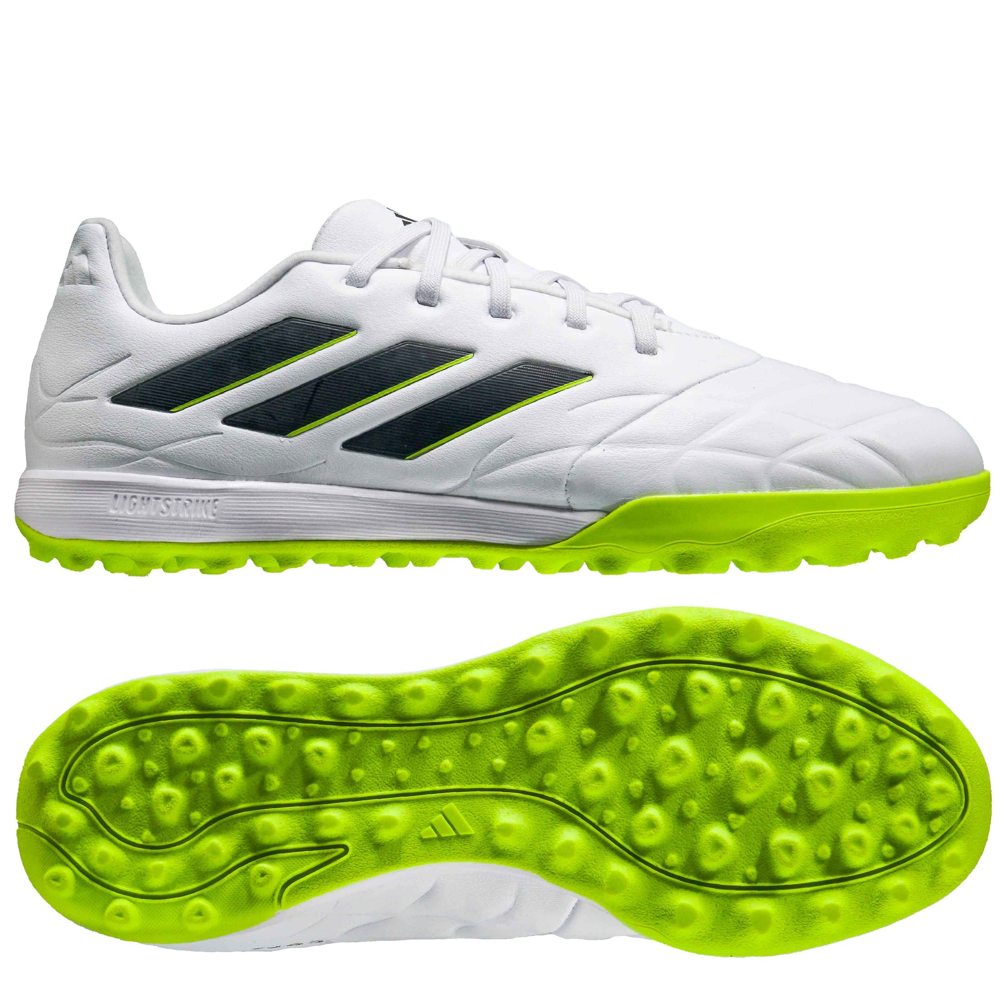 adidas Copa Pure .3 TF Crazyrush - Footwear White/Core Black/Lucid Lem ...