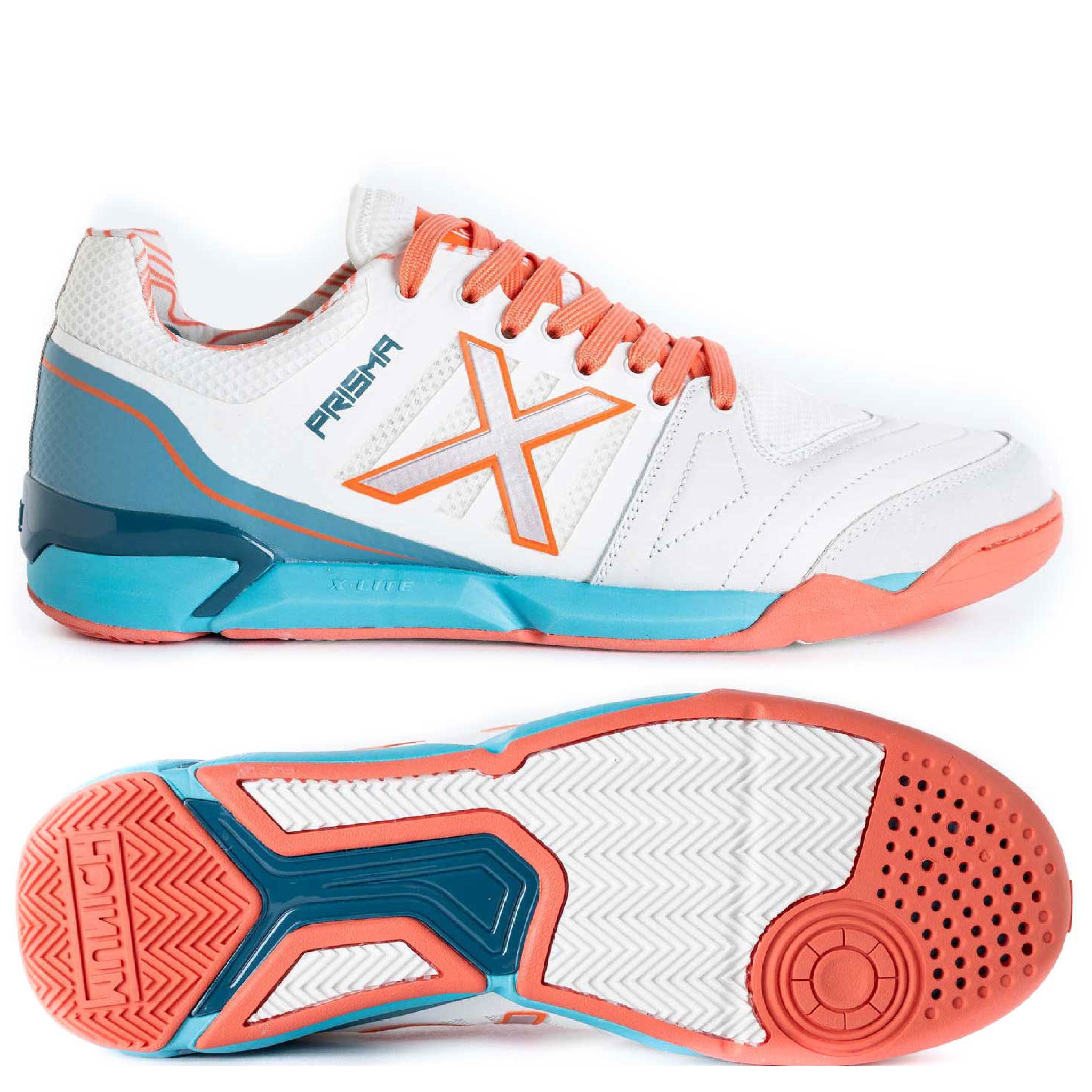 X MUNICH PRISMA 24 BLANCO - White/Aqua Blue – Neymar Sport