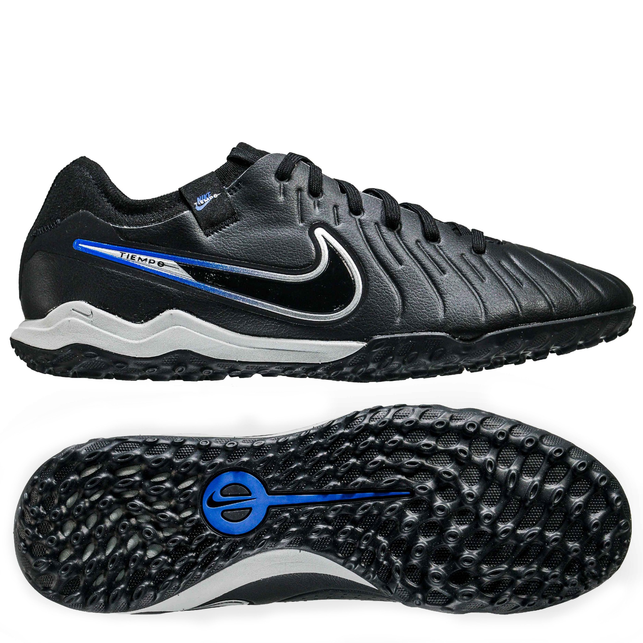 Nike Tiempo Legend 10 Pro TF Shadow - Black/Chrome/Hyper Royal – Neymar Sport
