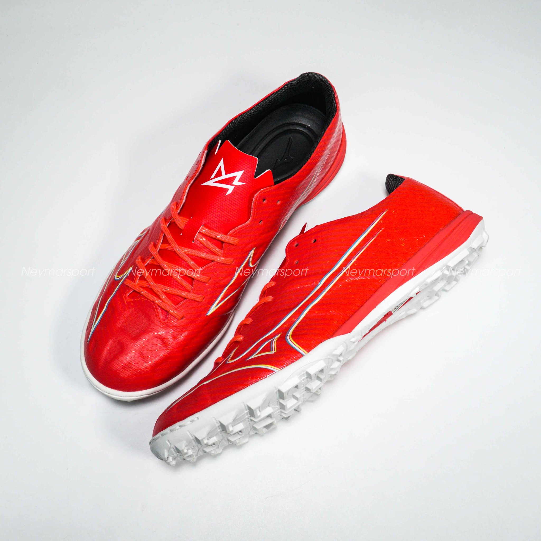 Mizuno Alpha Pro AS TF Release - Fiery Coral/White – Neymar Sport
