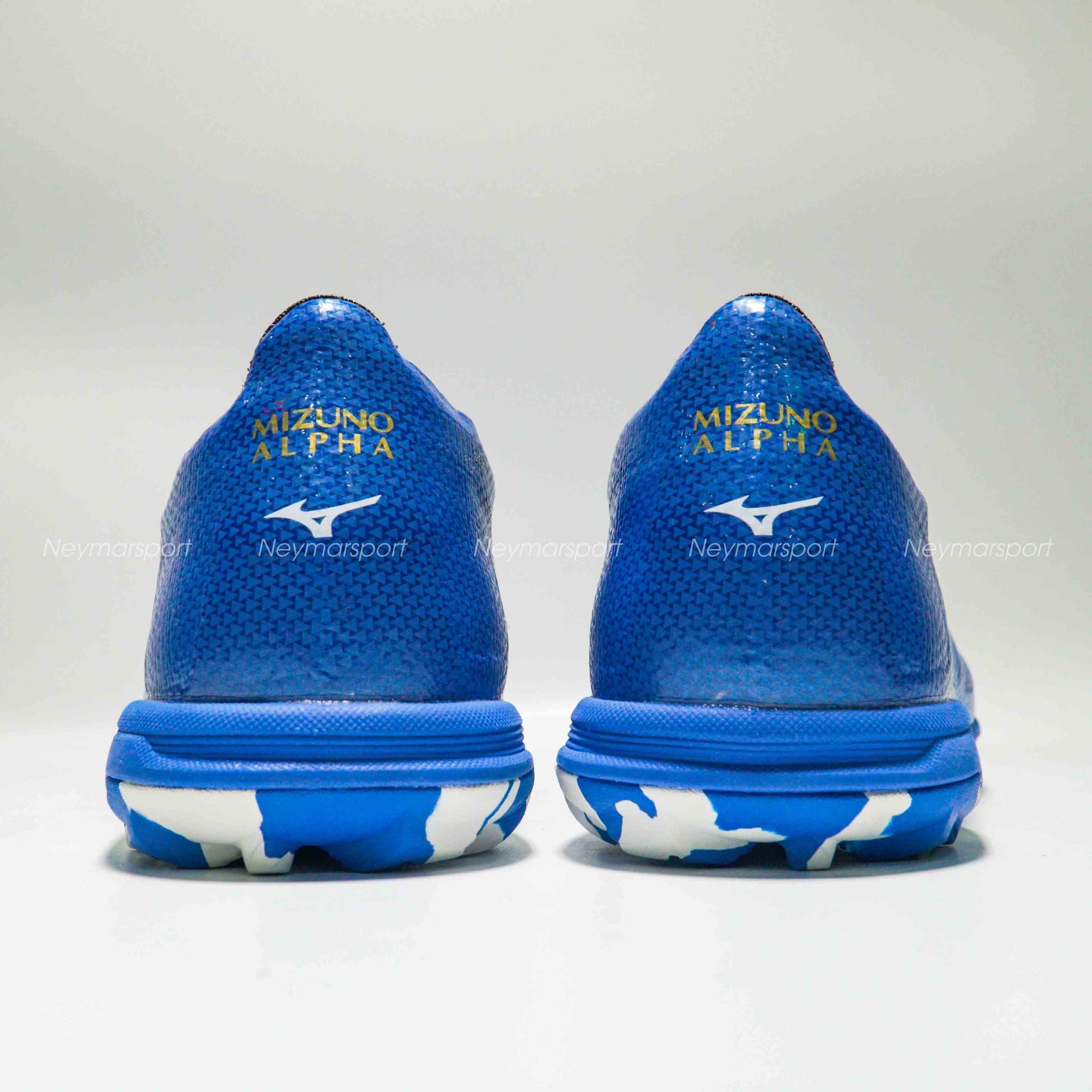 Giày đá bóng Mizuno Alpha Elite TF Mugen - Laser Blue/White/Gold P1GD2 – Neymar Sport