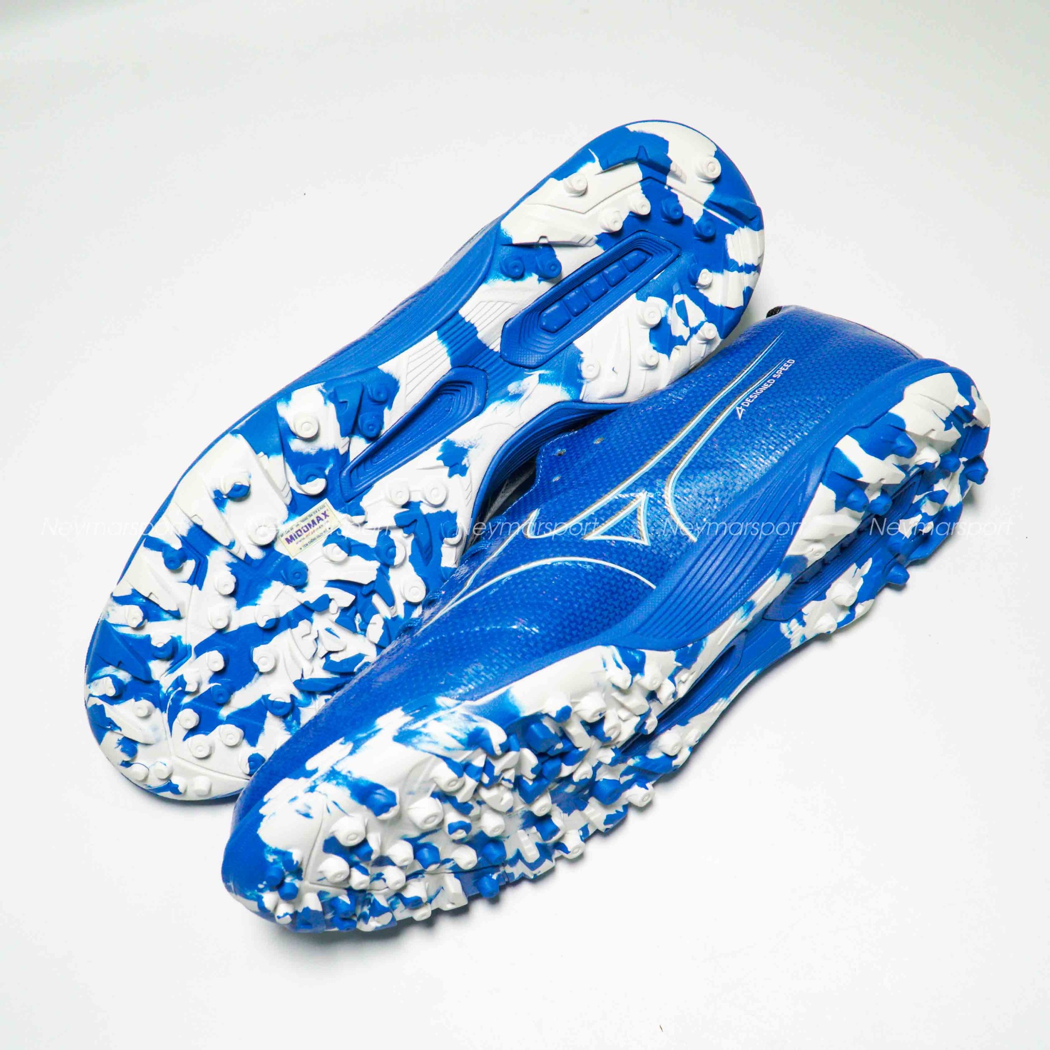 Giày đá bóng Mizuno Alpha Elite TF Mugen - Laser Blue/White/Gold P1GD2 – Neymar Sport