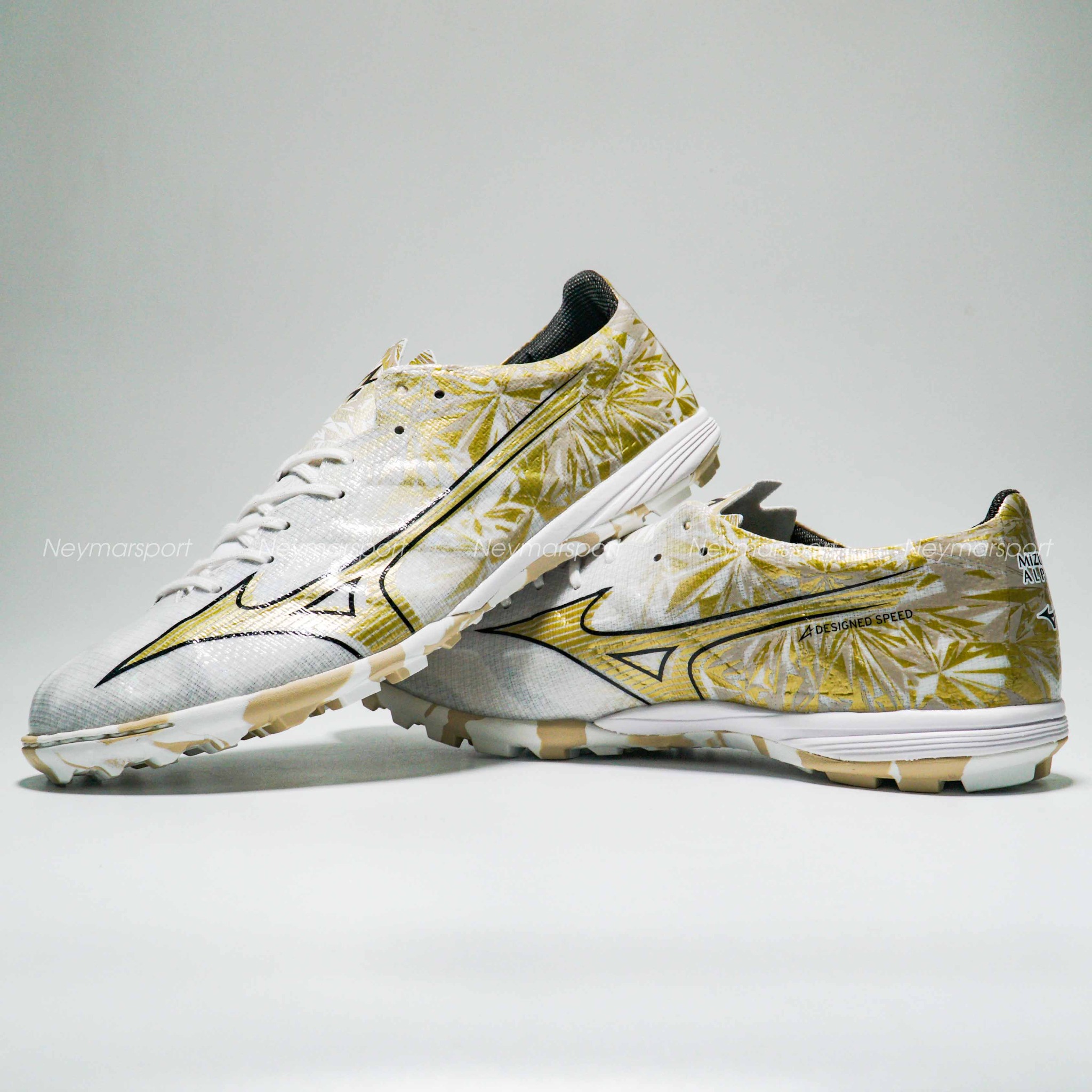 Mizuno Alpha Pro AS TF Prism Gold - White/Gold/Black – Neymar Sport
