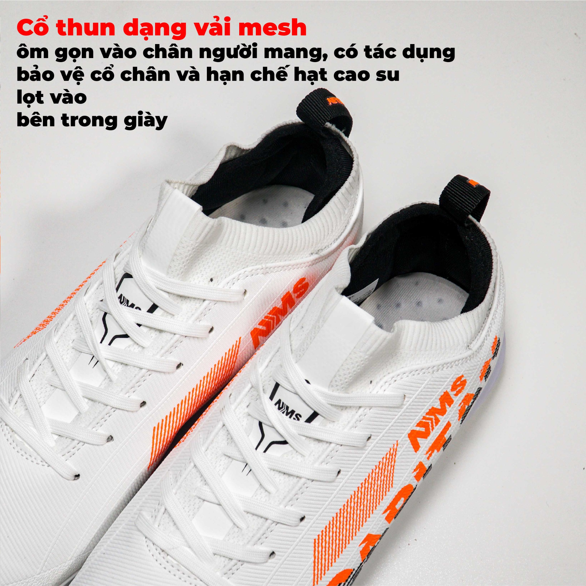 Giày đá bóng NMS CAPITAN TF - White/Red – Neymar Sport