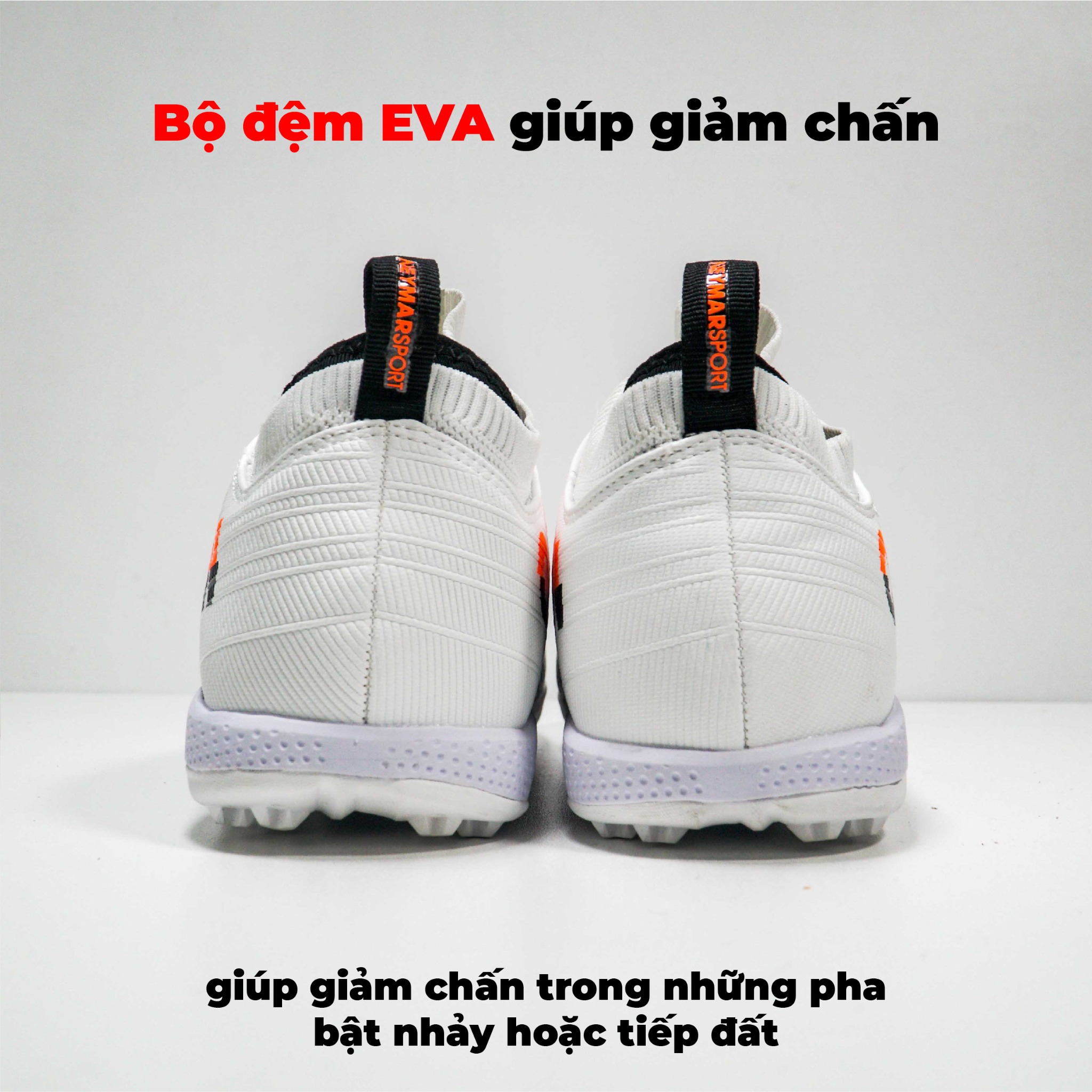 Giày đá bóng NMS CAPITAN TF - White/Red – Neymar Sport