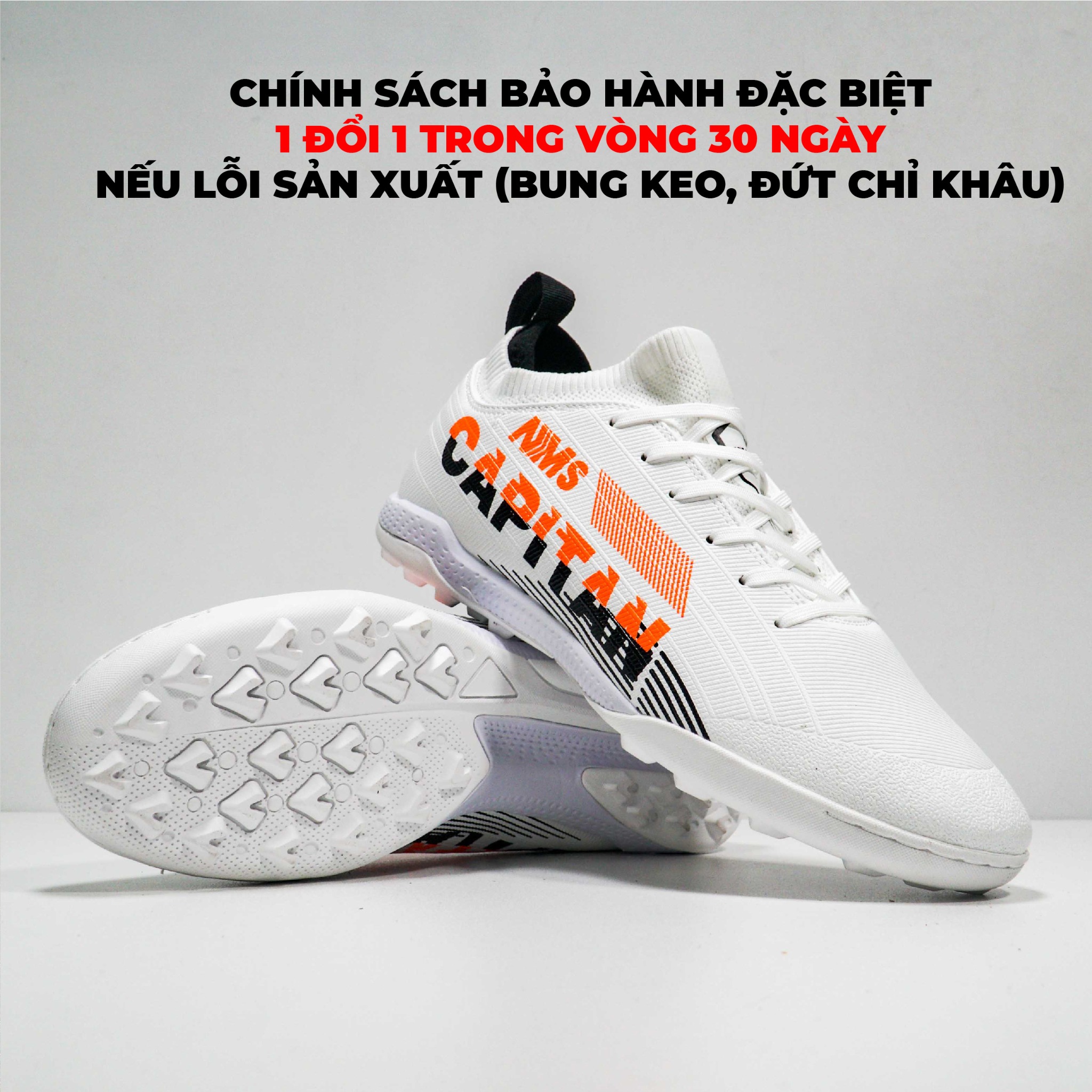Giày đá bóng NMS CAPITAN TF - White/Red – Neymar Sport