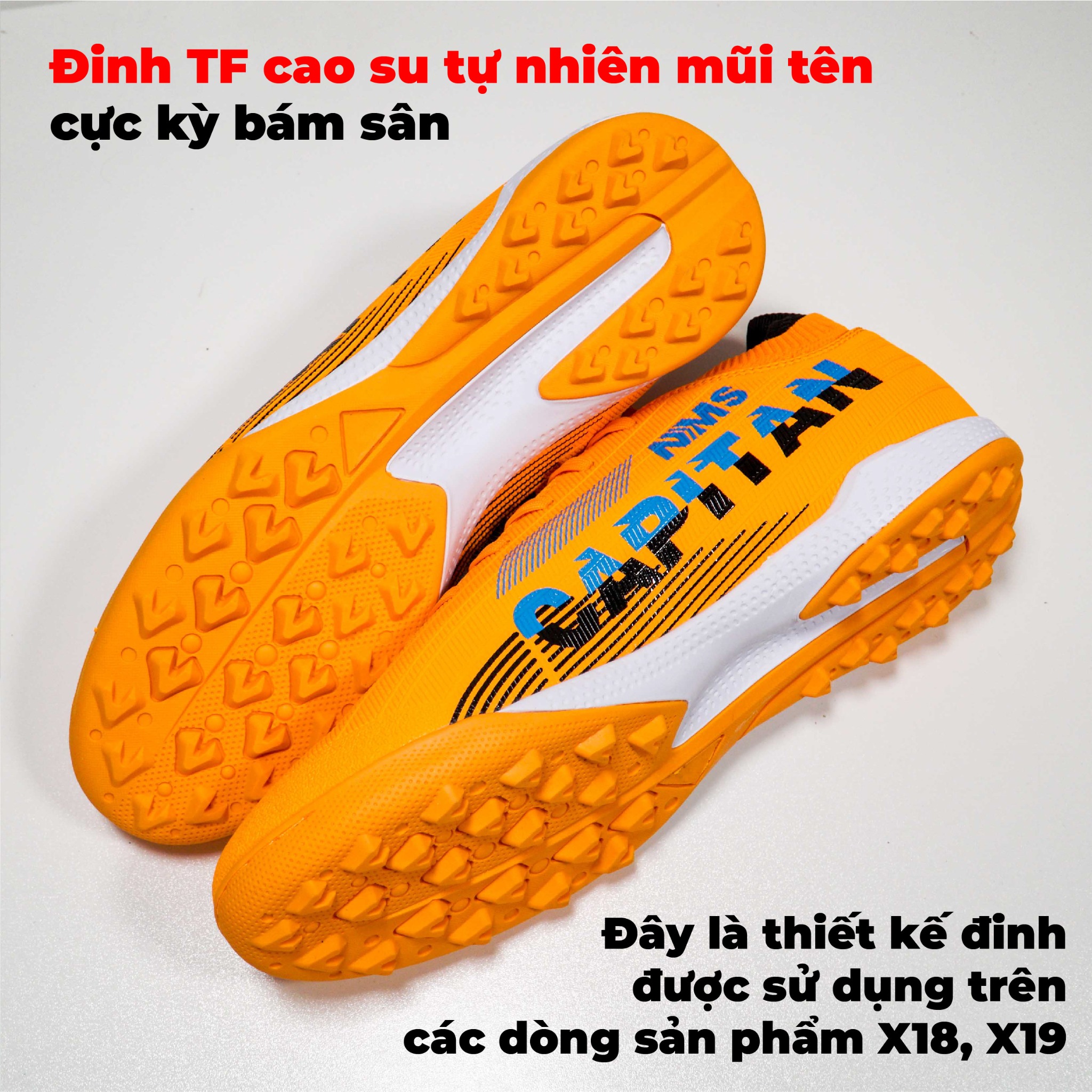 Giày đá bóng NMS CAPITAN TF - Orange/Blue – Neymar Sport