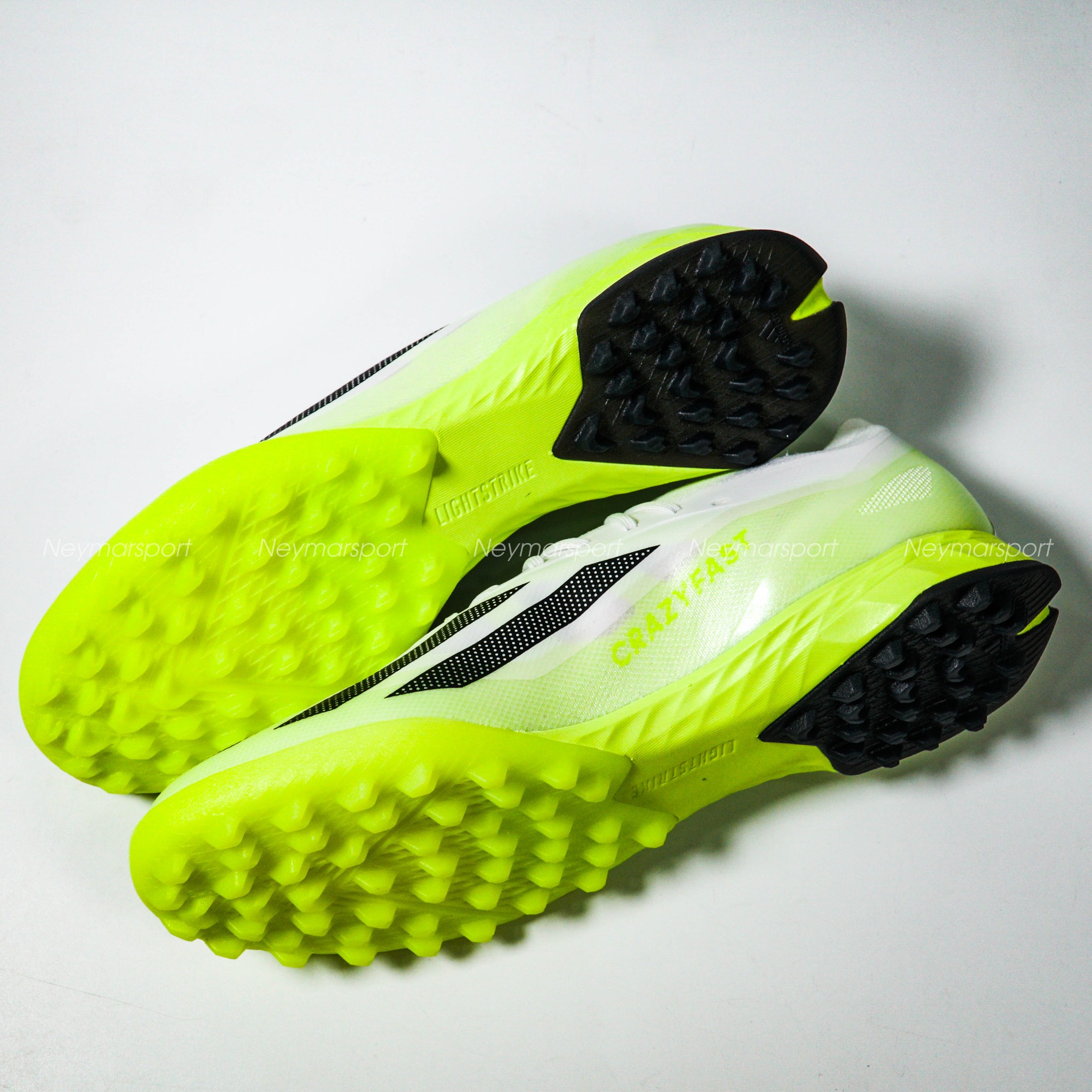 adidas X Crazyfast .1 TF Crazyrush - Footwear White/Core Black/Lucid L ...