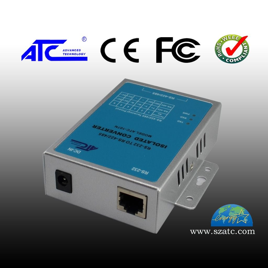 ATC-107N - Bộ chuyển đổi RS232 sang RS485/RS422 hỗ trợ cách ly quang ...