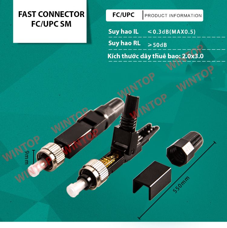 Hộp 10 Bộ Đầu Kết Nối Quang Nhanh FC/UPC Fast Connector – Công ty TNHH ...