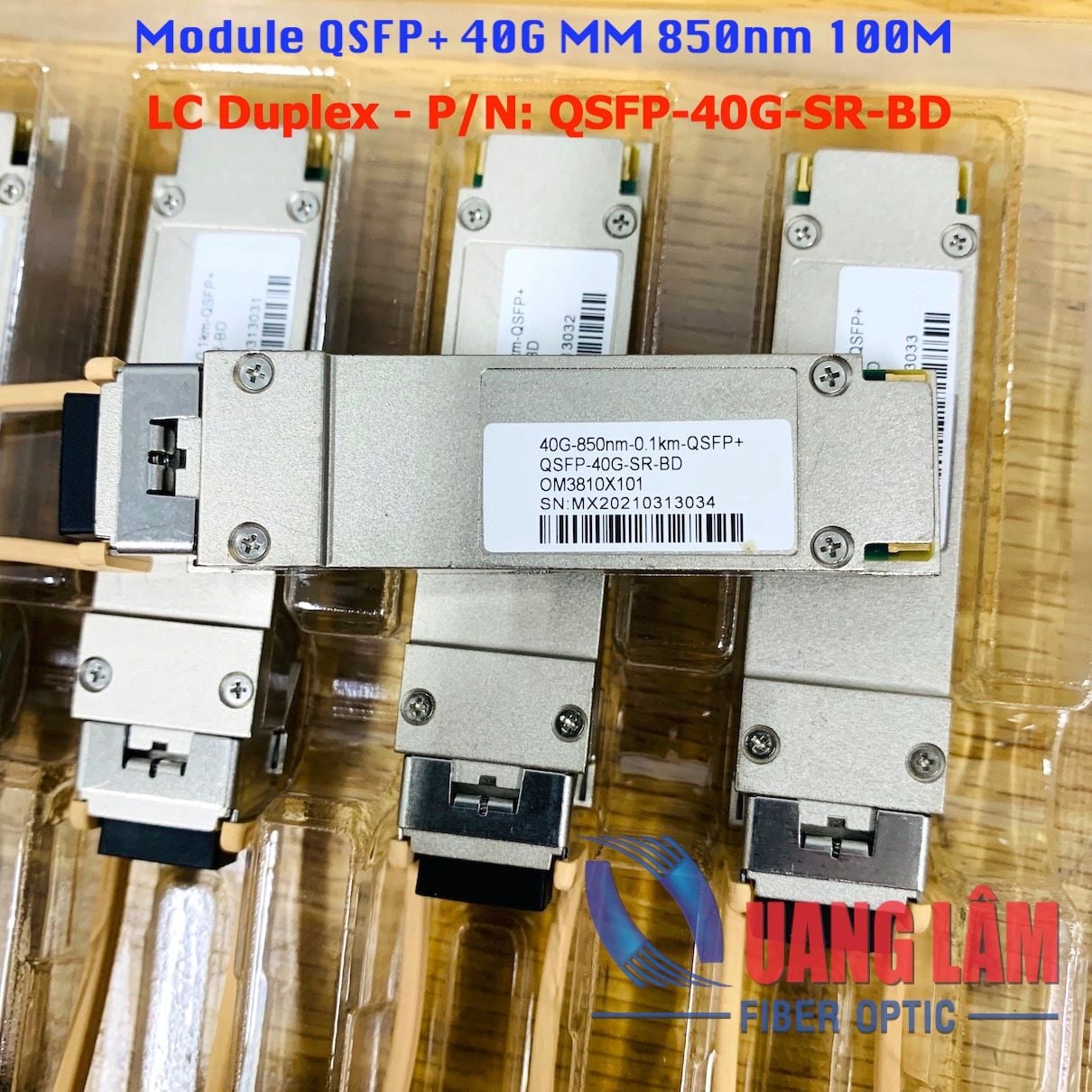 Module quang QSFP+ 40G MM 850nm 100M LC Duplex QSFP-40G-SR-BD – Công ty TNHH Công Nghệ Quang Lâm