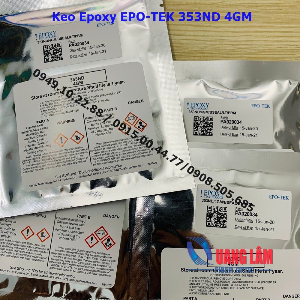Keo Epoxy Epo-tek 353ND 4GM – Công ty TNHH Công Nghệ Quang Lâm