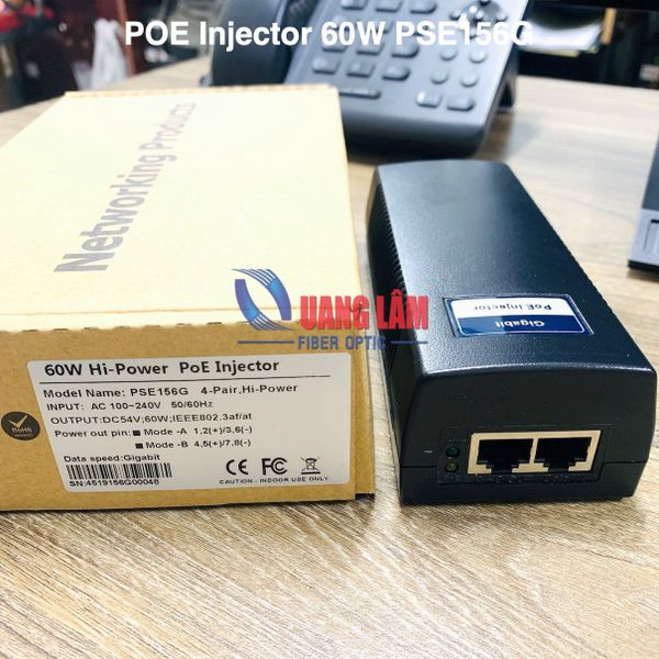 Adapter POE 54V-60W 2 Port(1 Data in+ 1 Data PoE Out), tốc độ 10/100/1 – Công ty TNHH Công Nghệ ...