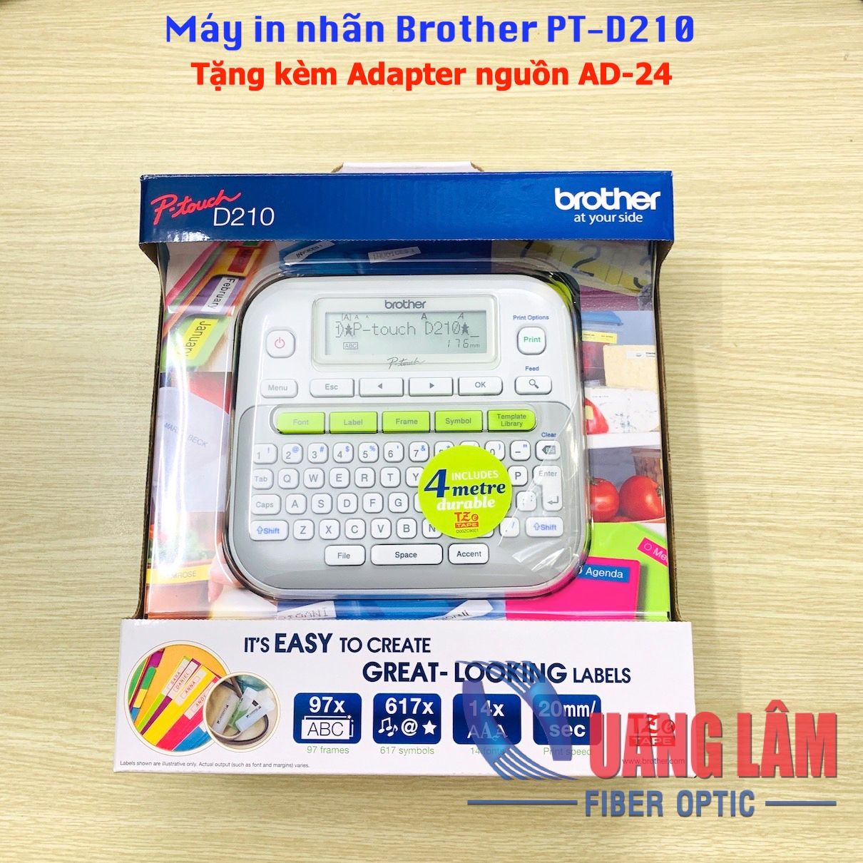 Máy in nhãn Brother PT-D210 – Công ty TNHH Công Nghệ Quang Lâm