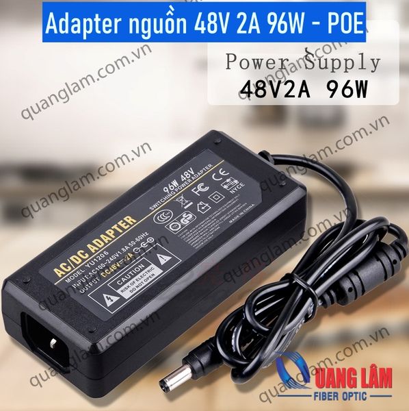 Adapter nguồn 48V 2A - POE dùng cho các thiết bị AP, Router wifi CPE P ...