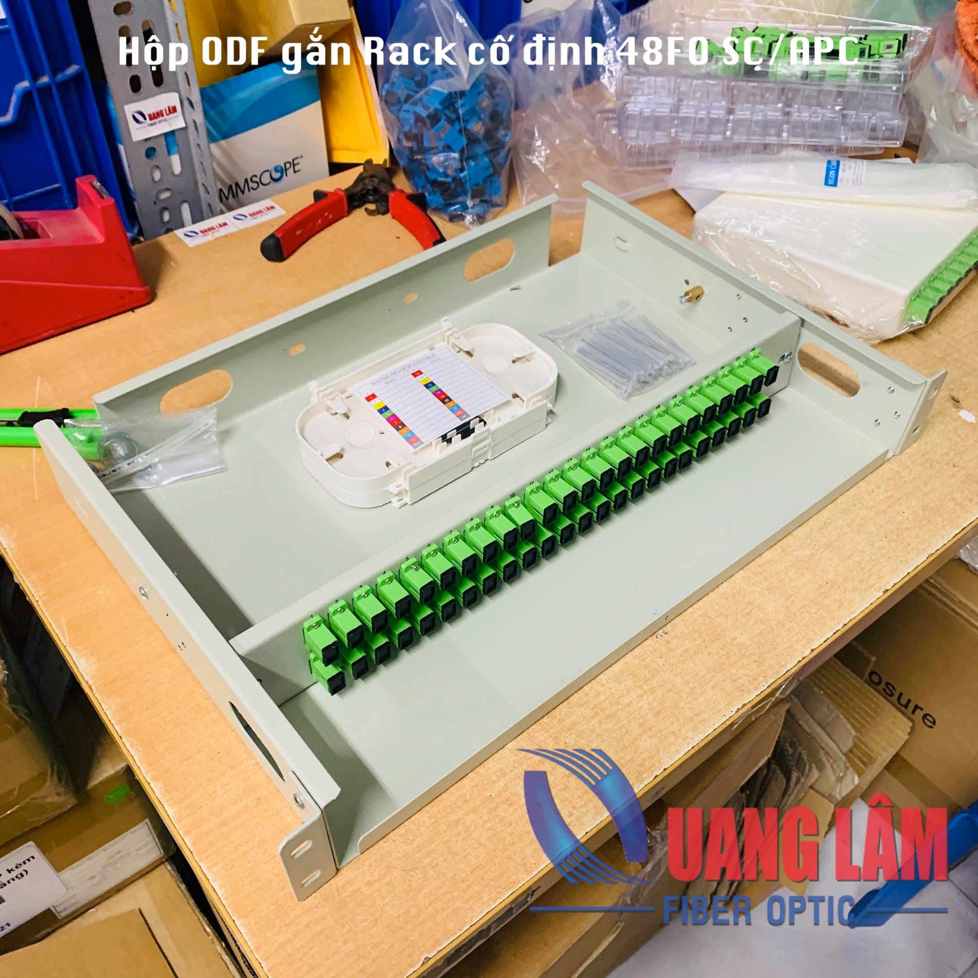 Hộp ODF gắn Rack cố định 48FO SC/APC (Đầy đủ phụ kiện) – Công ty TNHH ...