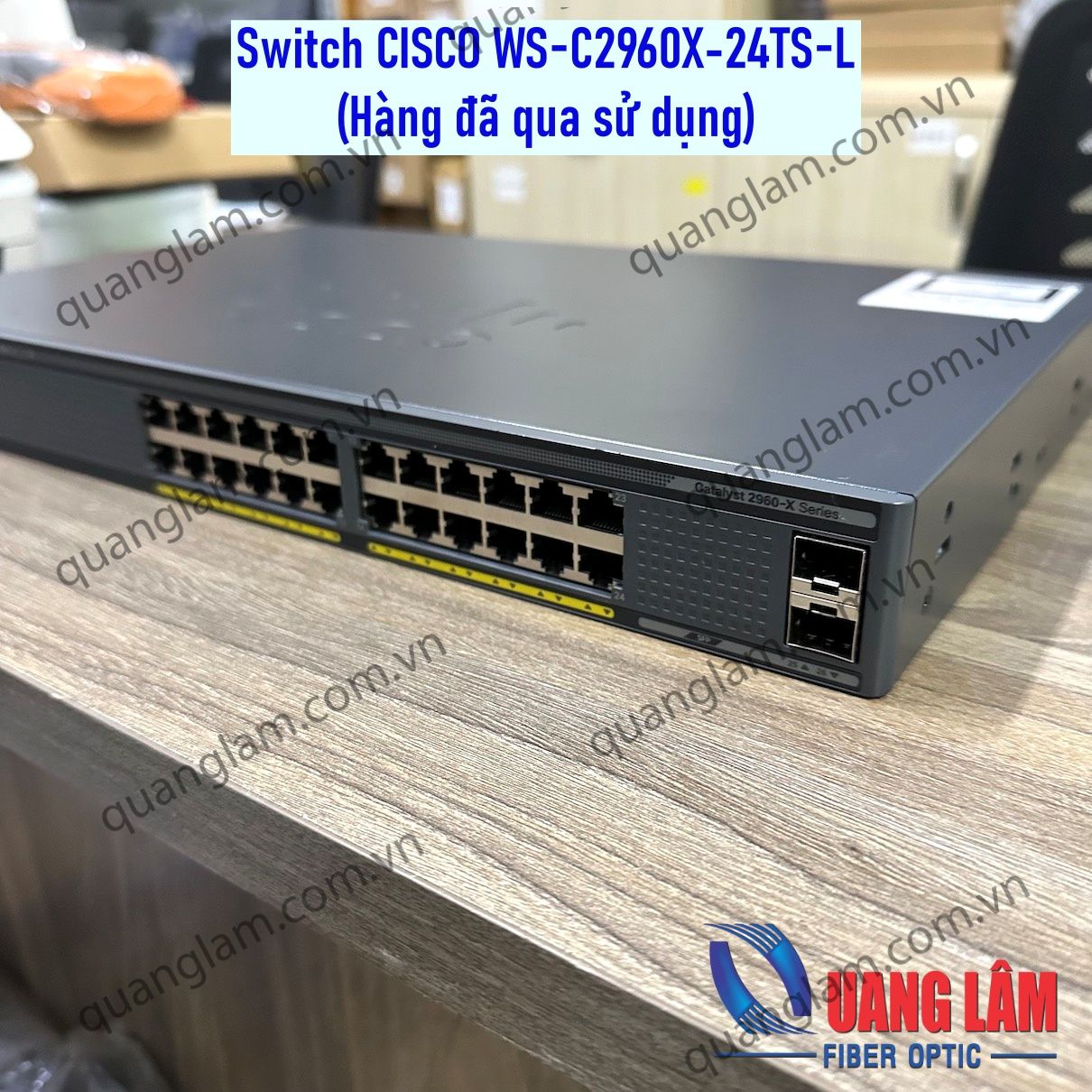 Switch Cisco WS-C2960X-24TS-LL, 24 Ports GE, 2 x 1G SFP, LAN Lite (Hàn ...