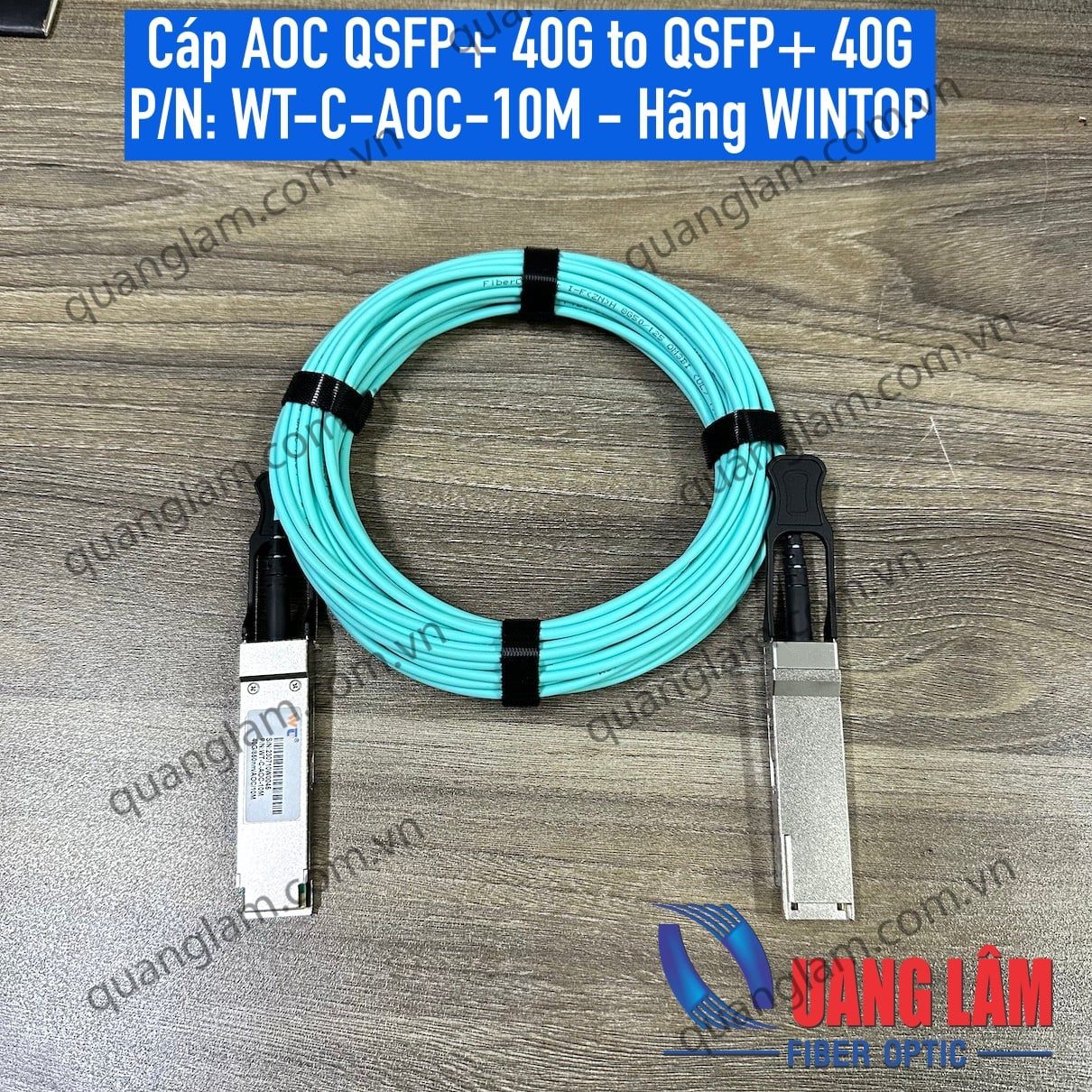 Cáp đúc AOC 40G QSFP+ Active Optical Cable - Dài 3M – Công ty TNHH Công ...