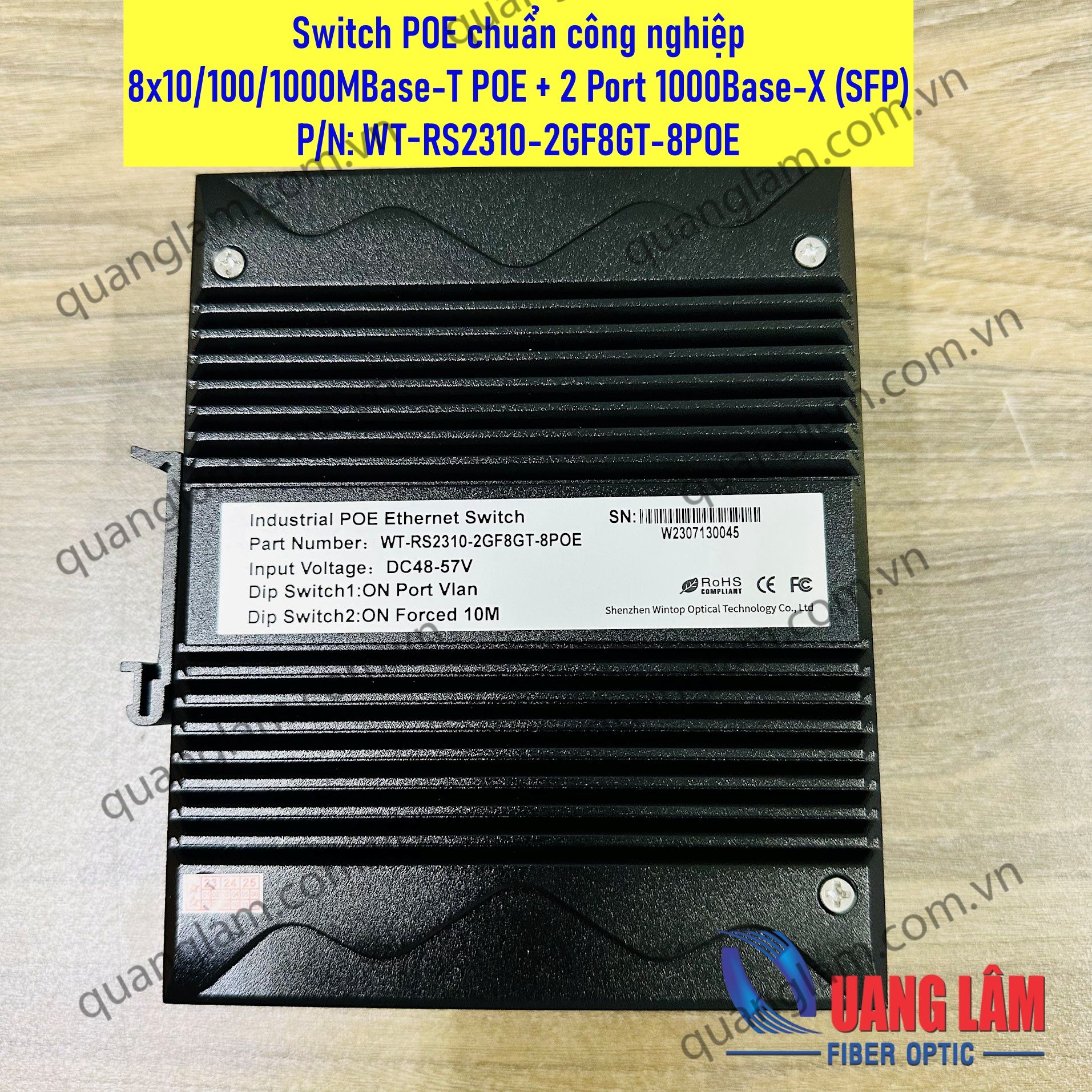 Switch POE chuẩn công nghiệp 8×10/100/1000BASE-T RJ45 2*1G SFP DC48-57 – Công ty TNHH Công Nghệ ...