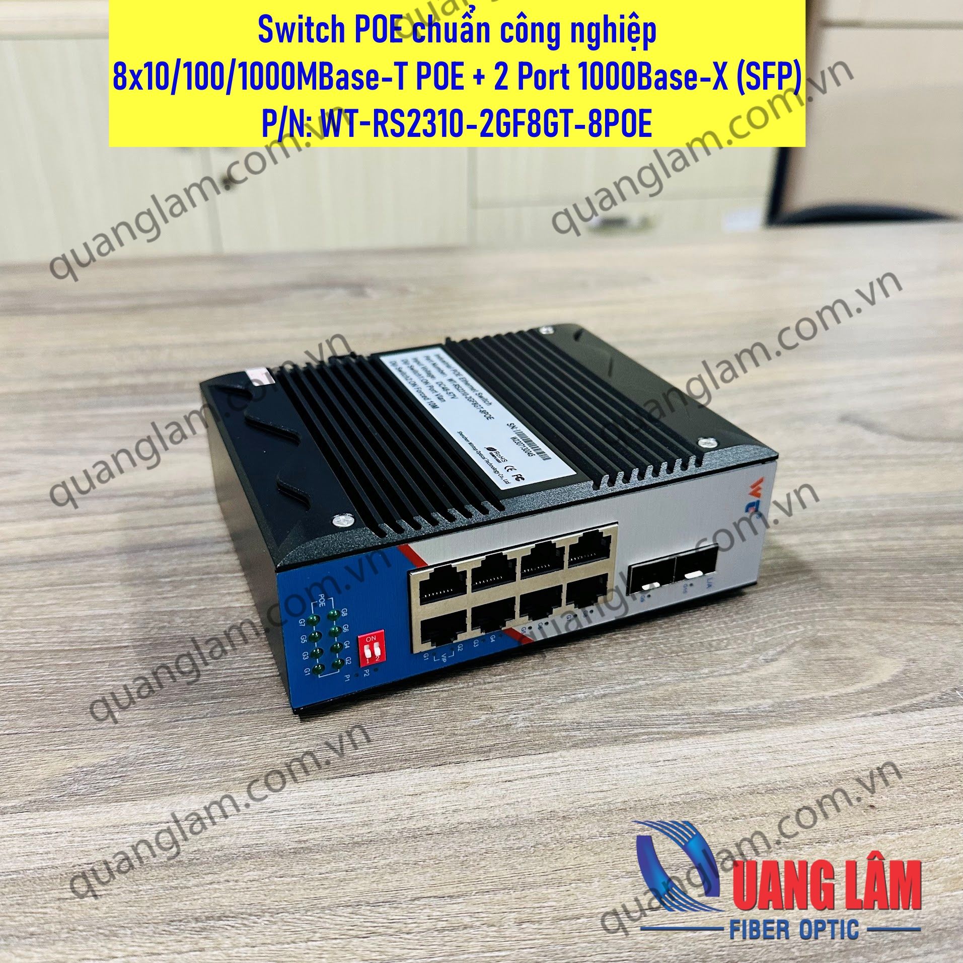Switch POE chuẩn công nghiệp 8×10/100/1000BASE-T RJ45 2*1G SFP DC48-57 – Công ty TNHH Công Nghệ ...