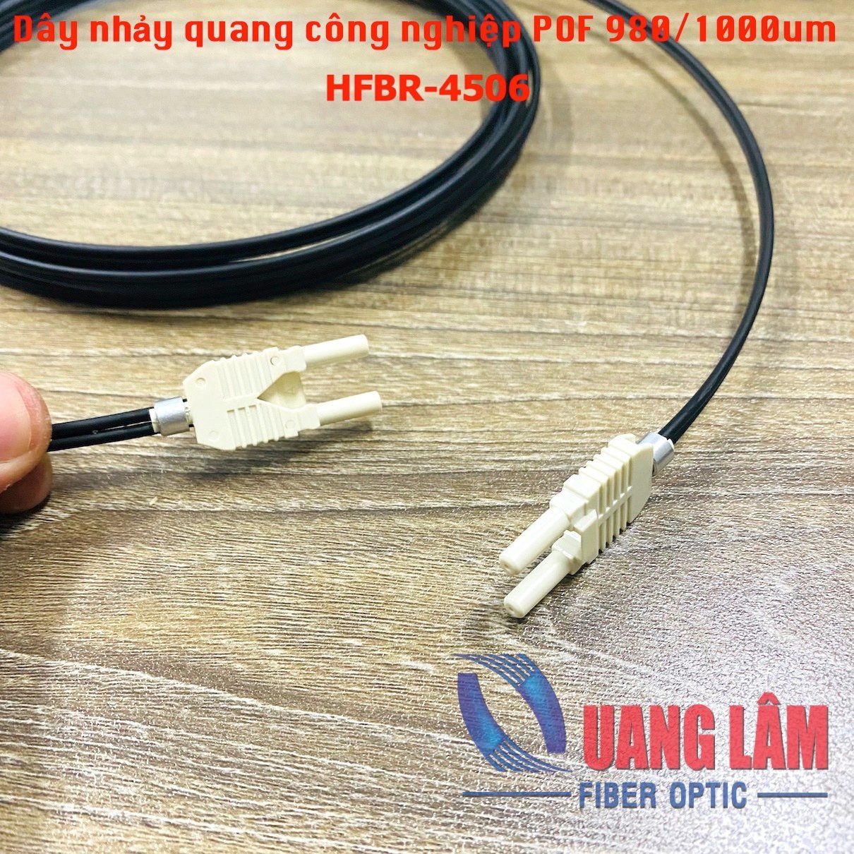 Dây nhảy quang công nghiệp POF 980/1000um HFBR-4506, Duplex – Công ty TNHH Công Nghệ Quang Lâm