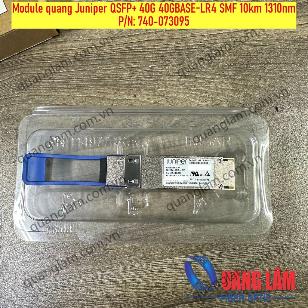 Module quang Juniper QSFP+ 40G 40GBASE-LR4 SMF 10km 1310nm P/N: 740-07 ...
