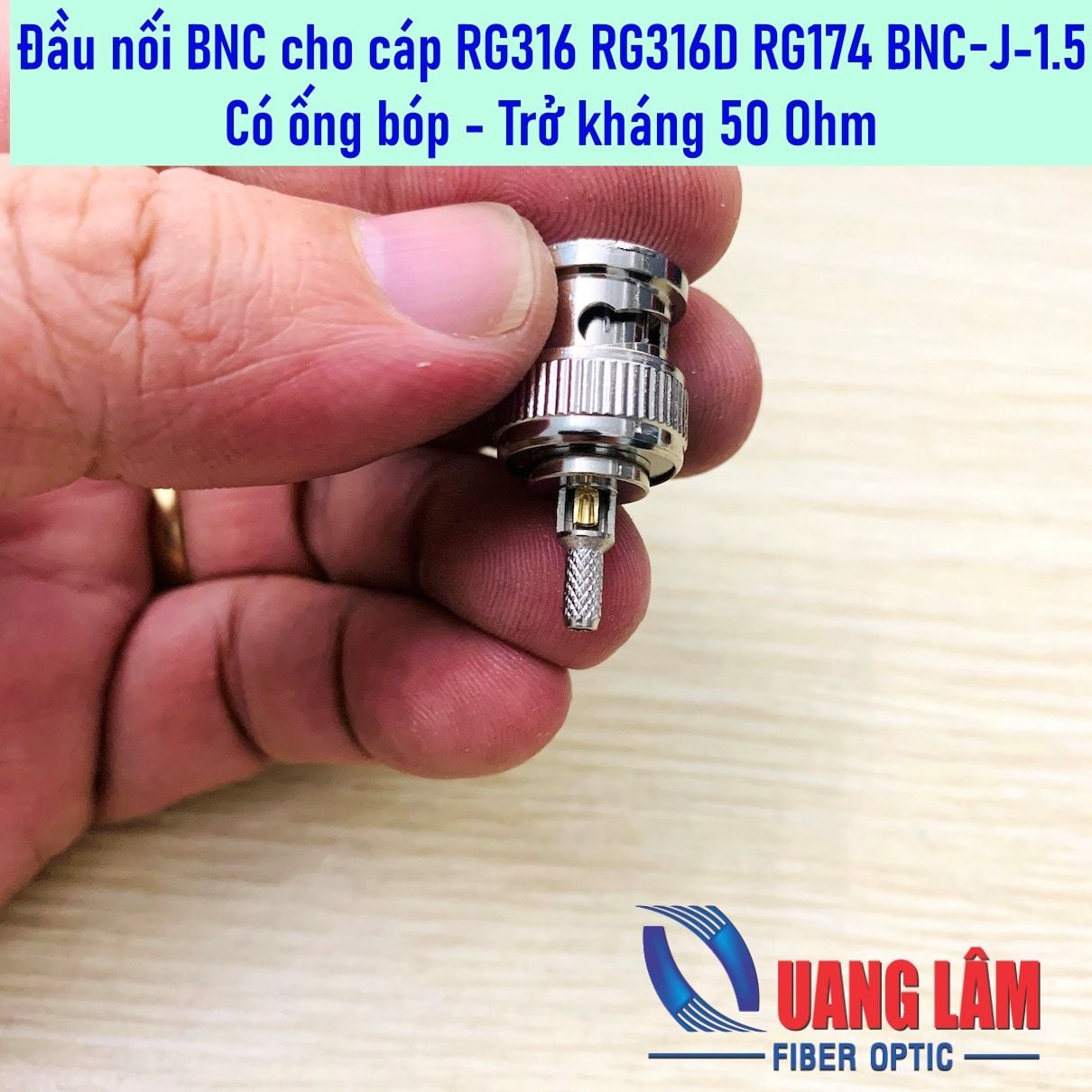 Đầu nối dây BNC đực male connector BNC-J-1.5 dành cho cáp RG316 RG316D – Công ty TNHH Công Nghệ ...