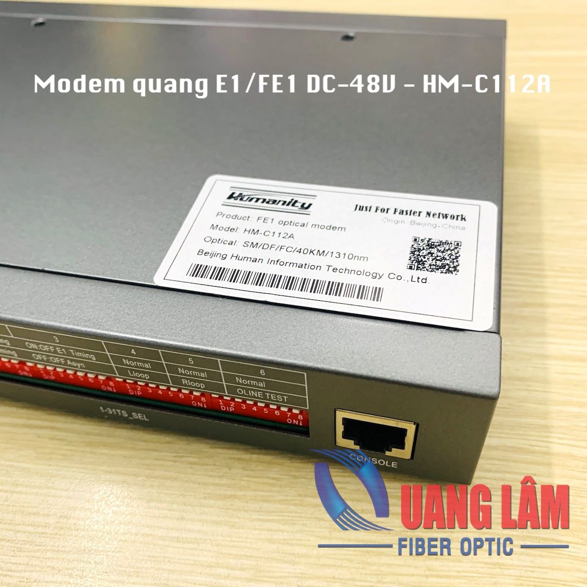 Modem quang E1/FE1 HM-C112A - Humanity (Nguồn DC-48V) – Công ty TNHH ...