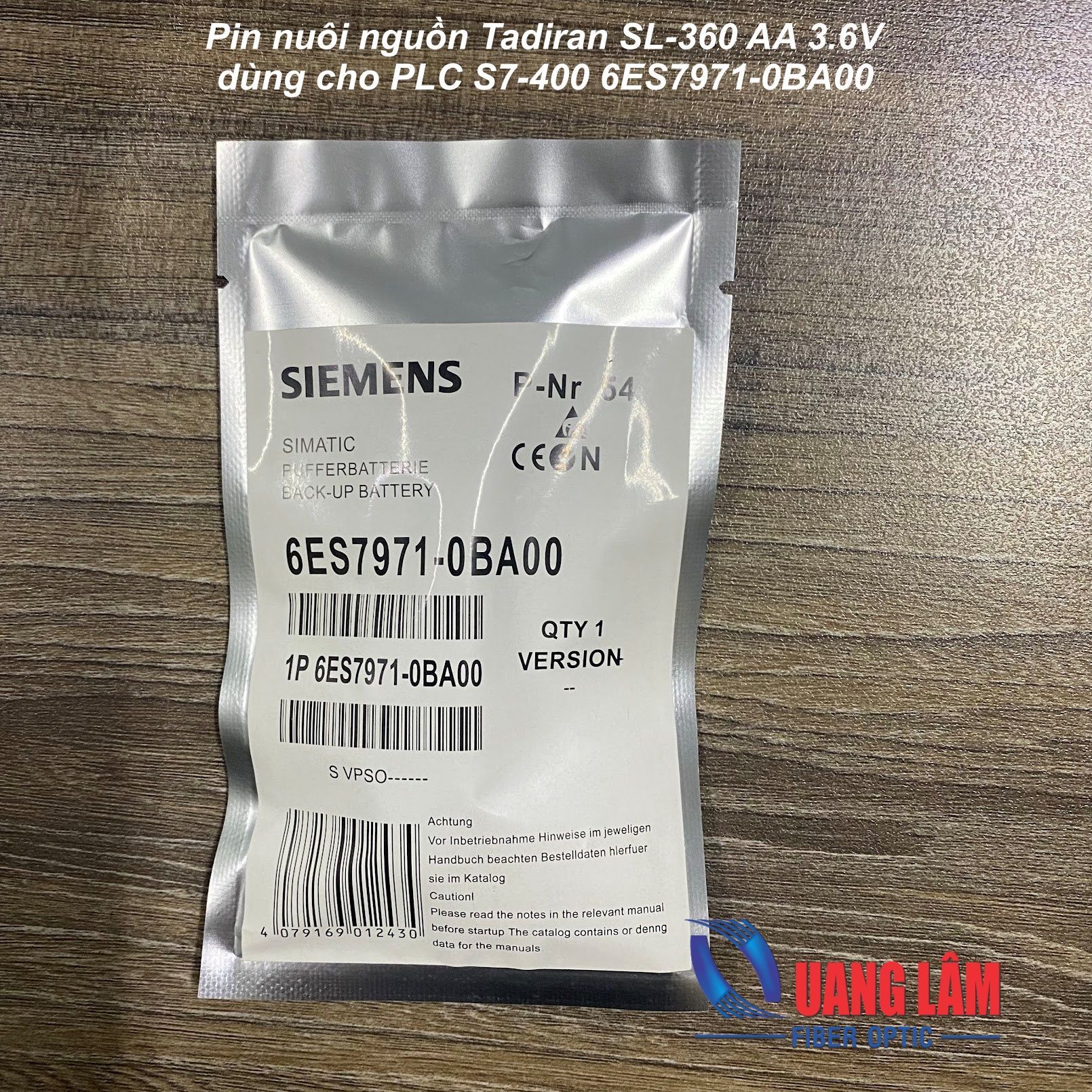 Pin nuôi nguồn Tadiran SL-360 AA 3.6V dùng cho PLC S7-400 6ES7971-0BA0 ...