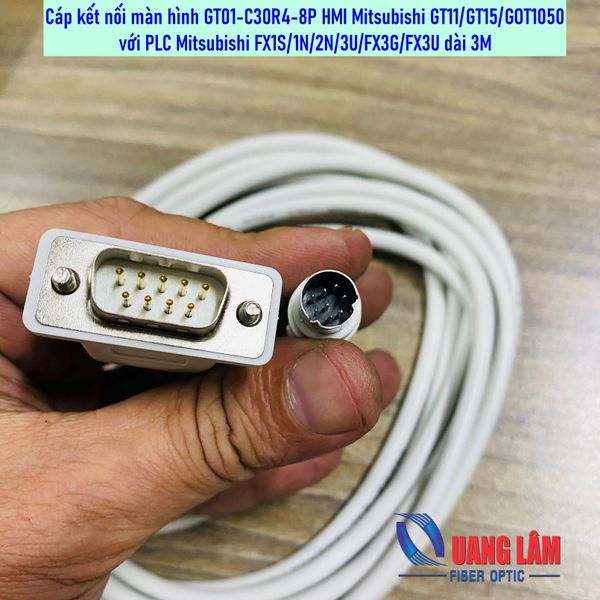 Cáp kết nối màn hình GT01-C30R4-8P HMI Mitsubishi GT11/GT15/GOT1050 vớ ...