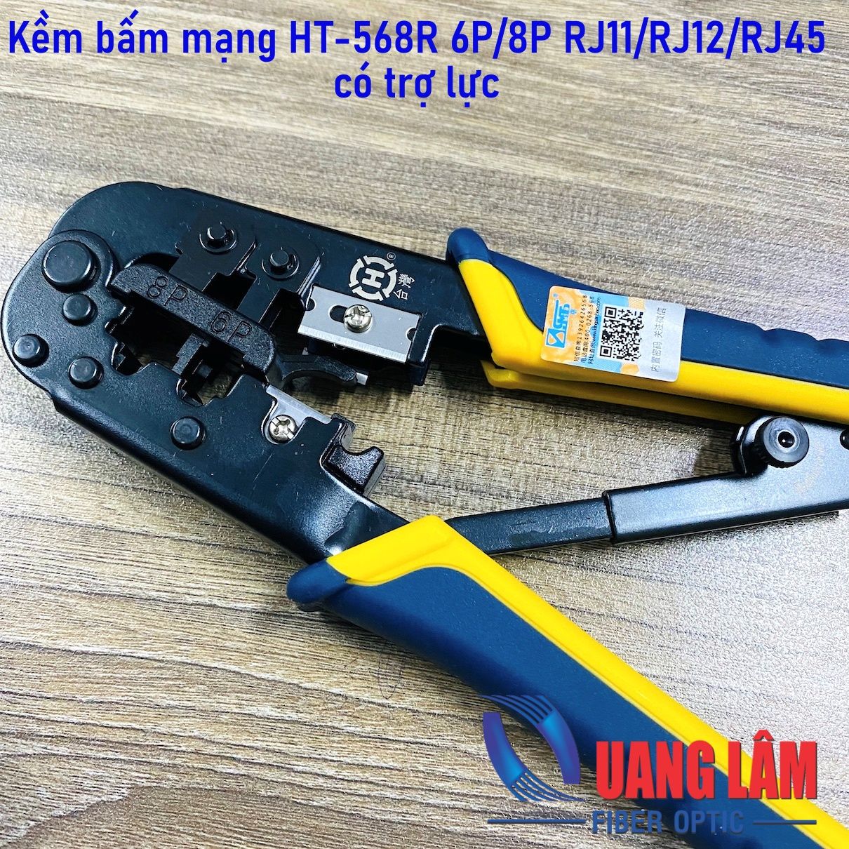 Kềm bấm mạng HT-568R 6P/8P RJ11/RJ12/RJ45 có trợ lực – Công ty TNHH Công Nghệ Quang Lâm