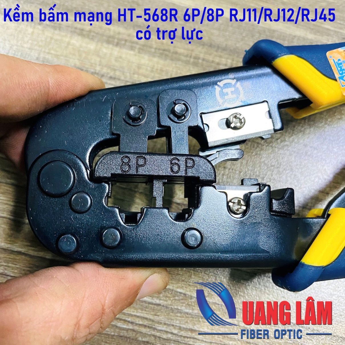 Kềm bấm mạng HT-568R 6P/8P RJ11/RJ12/RJ45 có trợ lực – Công ty TNHH Công Nghệ Quang Lâm
