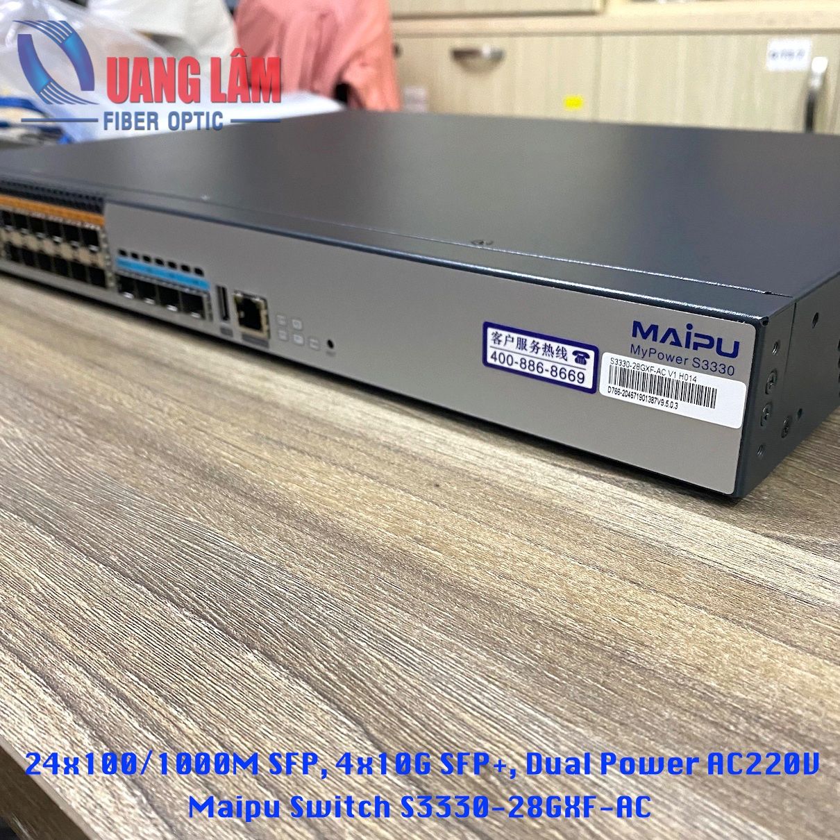 Maipu Switch S3330-28GXF-AC 24x100/1000M SFP, 4x10G SFP+, Dual Power A – Công ty TNHH Công Nghệ ...