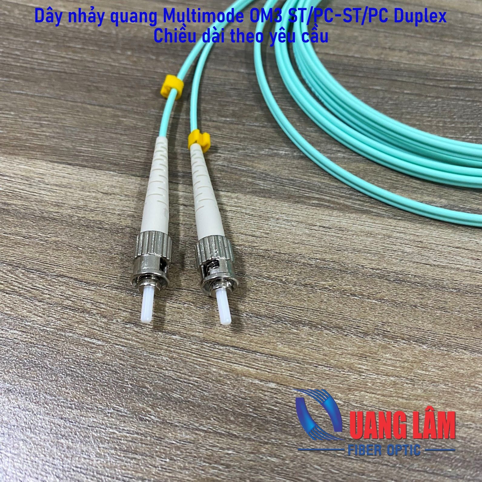 Dây nhảy quang Multimode OM3 ST/PC-ST/PC phi 2.0mm, Duplex - Chiều dài ...