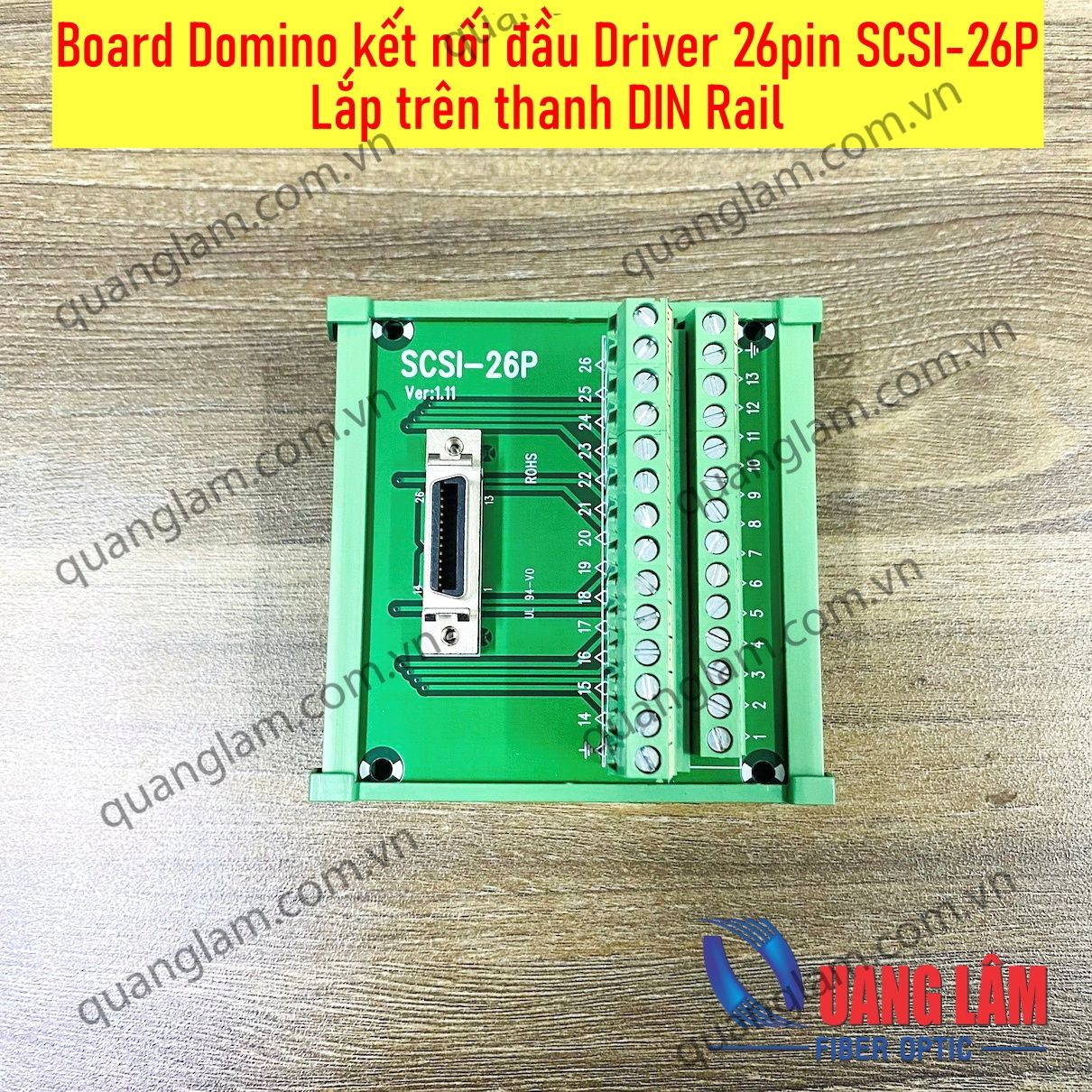Board Domino kết nối đầu Driver 26pin SCSI-26P - Lắp trên thanh DIN – Công ty TNHH Công Nghệ ...