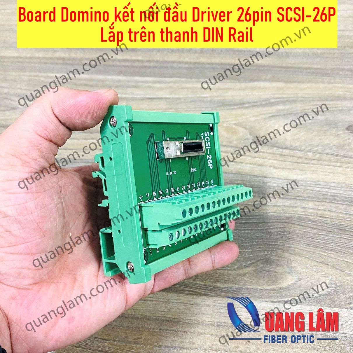Board Domino kết nối đầu Driver 26pin SCSI-26P - Lắp trên thanh DIN – Công ty TNHH Công Nghệ ...