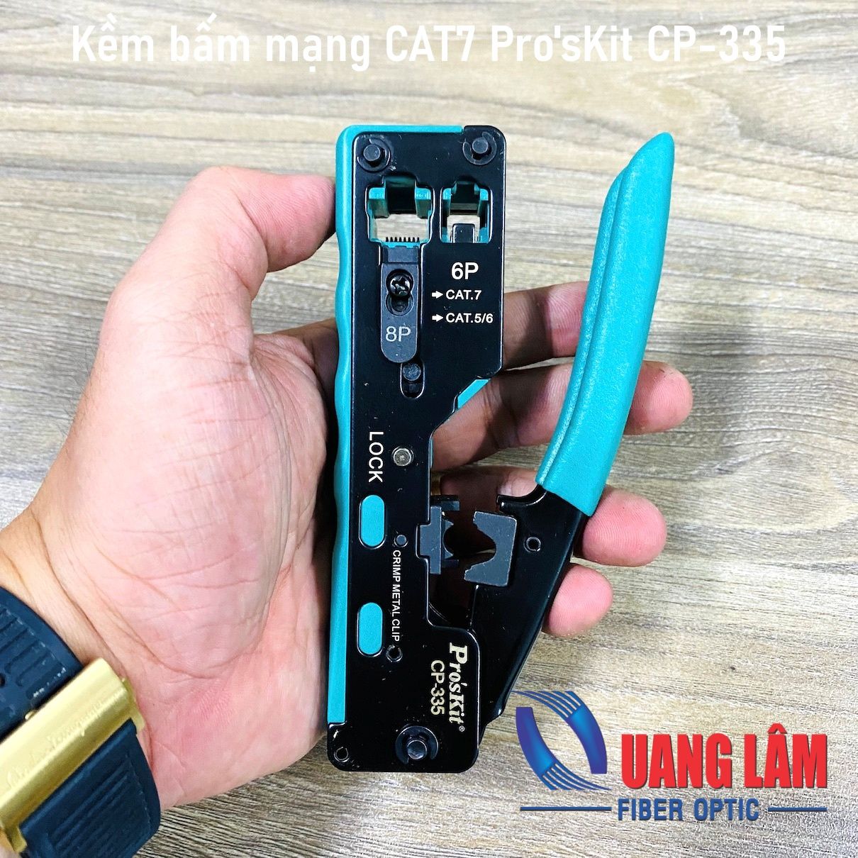 Kềm bấm mạng RJ45(CAT7) RJ11/RJ12 Pro'sKit CP-335 – Công ty TNHH Công Nghệ Quang Lâm