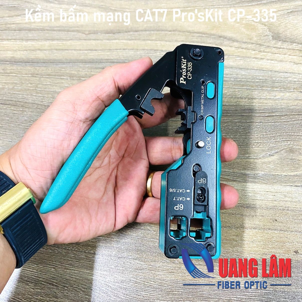 Kềm bấm mạng RJ45(CAT7) RJ11/RJ12 Pro'sKit CP-335 – Công ty TNHH Công Nghệ Quang Lâm