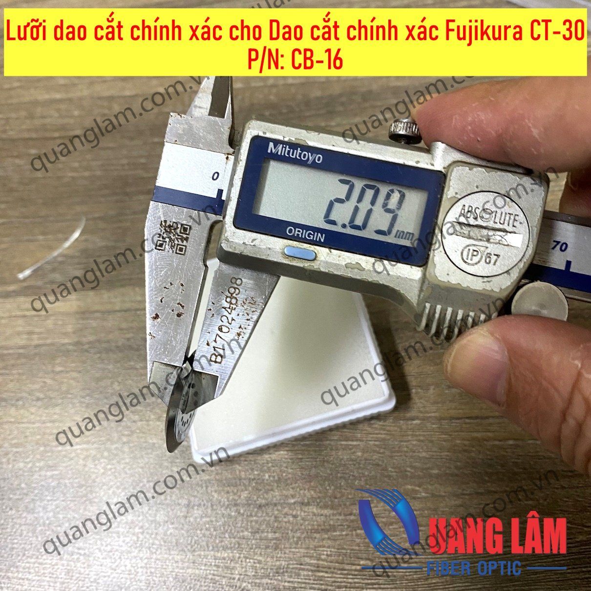 Lưỡi dao cắt chính xác cho Dao cắt chính xác Fujikura CT-30 P/N: CB-16 – Công ty TNHH Công Nghệ ...