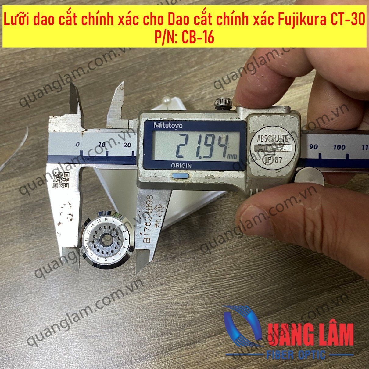 Lưỡi dao cắt chính xác cho Dao cắt chính xác Fujikura CT-30 P/N: CB-16 – Công ty TNHH Công Nghệ ...