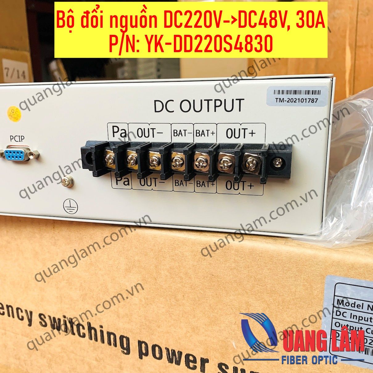 Bộ đổi nguồn DC220V-DC48V, 30A, P/N: YK-DD220S4830 – Công ty TNHH Công Nghệ Quang Lâm