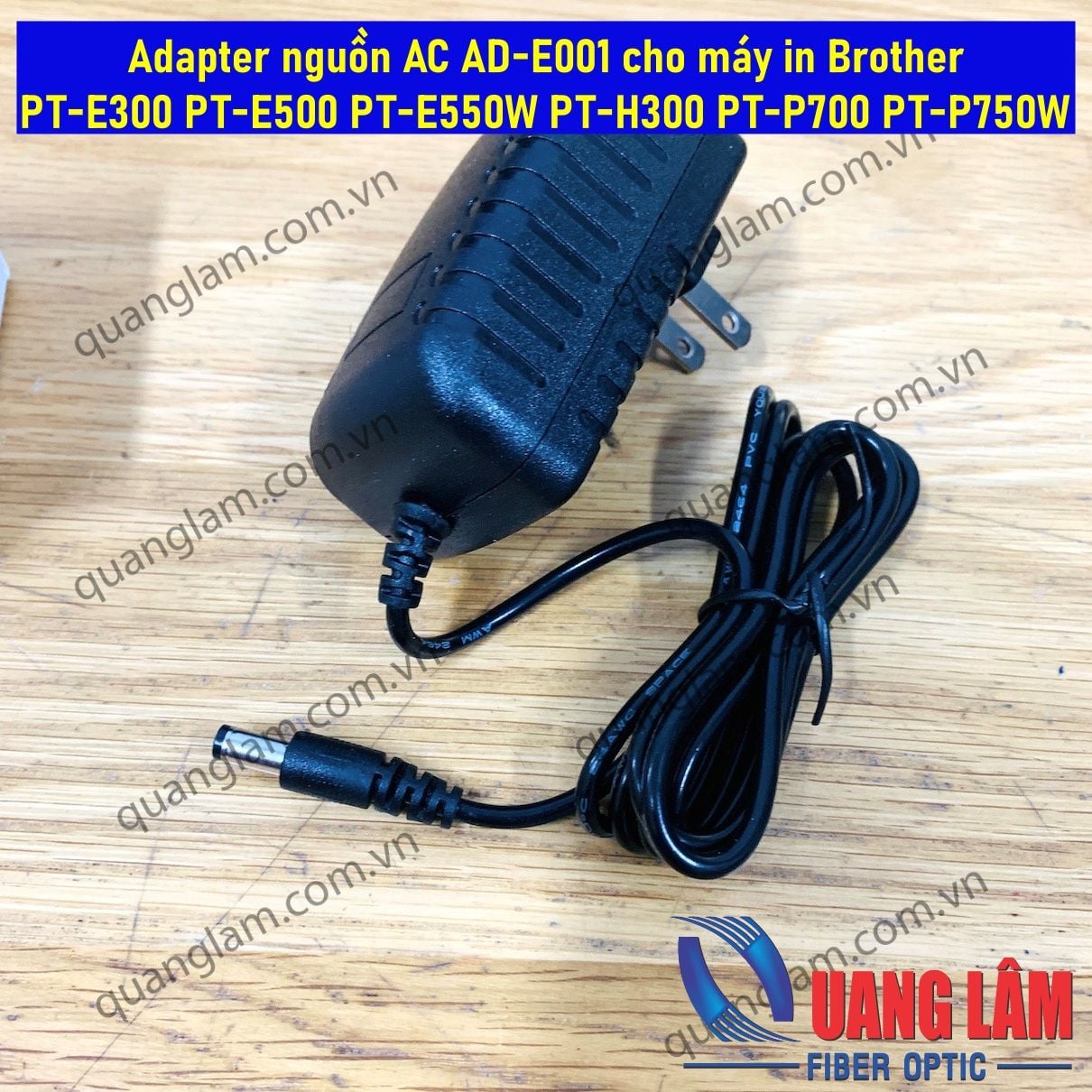 Adapter nguồn AC AD-E001 cho máy in Brother PT-E300 PT-E500 PT-E550W P ...