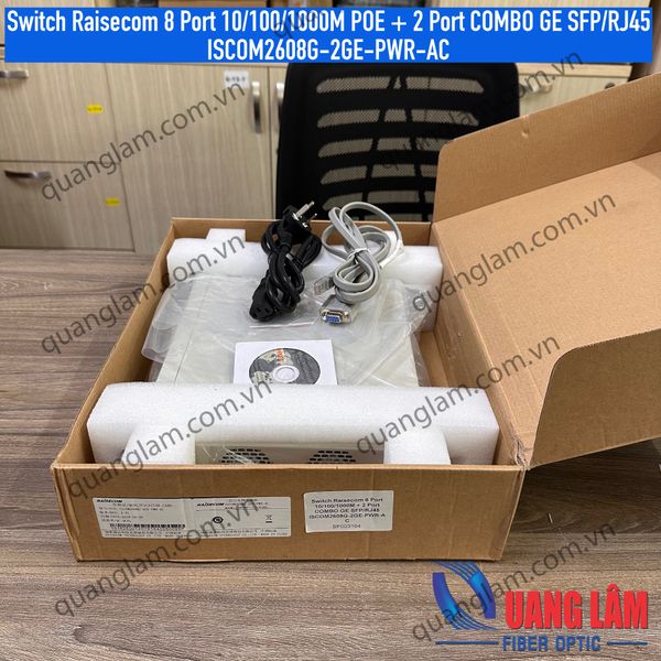 Switch Raisecom 8 Port 10/100/1000M PoE + 2 Port COMBO GE SFP/RJ45 ISC ...