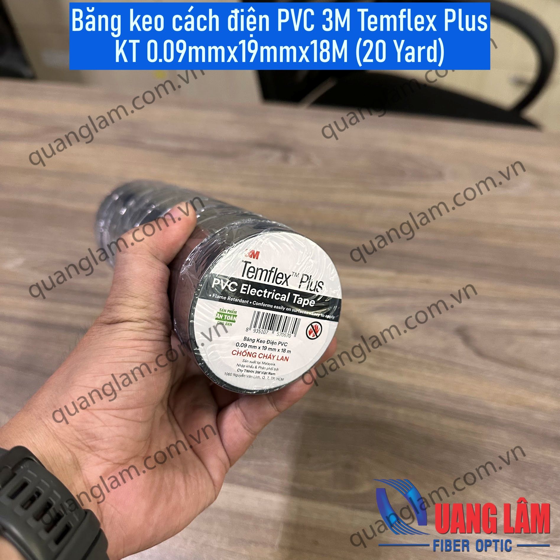 Băng keo cách điện PVC 3M Temflex Plus KT 0.09mmx19mmx18M (20 Yard) - – Công ty TNHH Công Nghệ ...